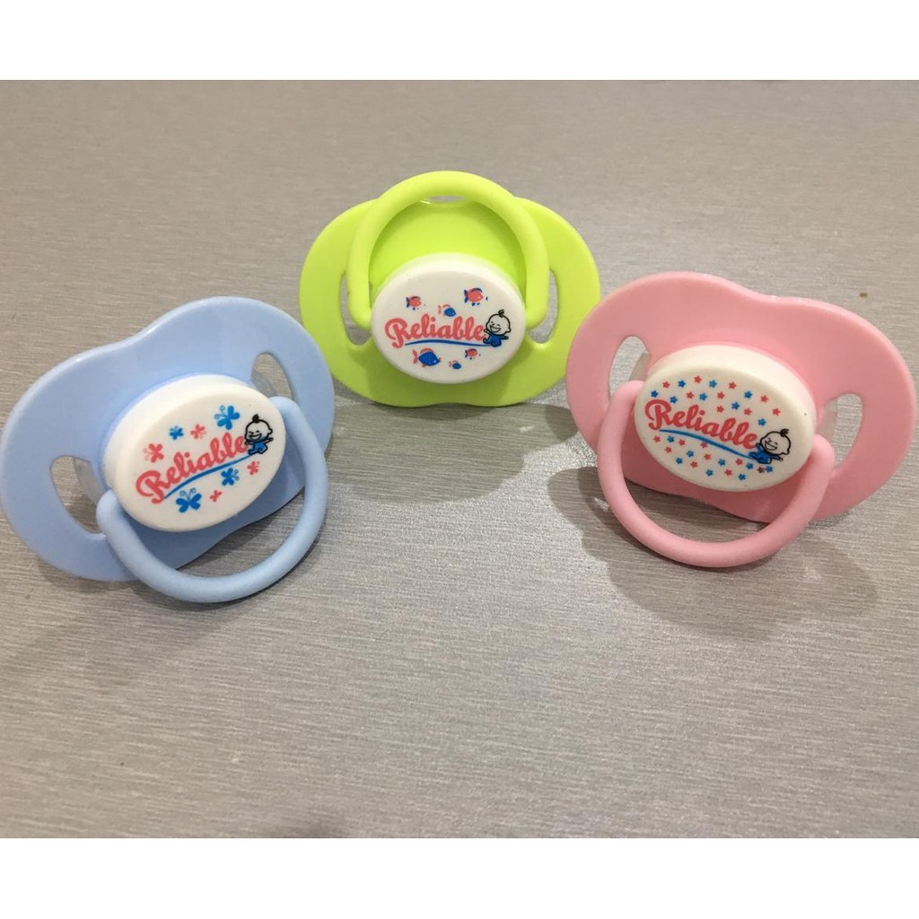 Jual Empeng Bayi RELIABLE Silicone Pacifier Ortho Gepeng Tutup | Shopee ...