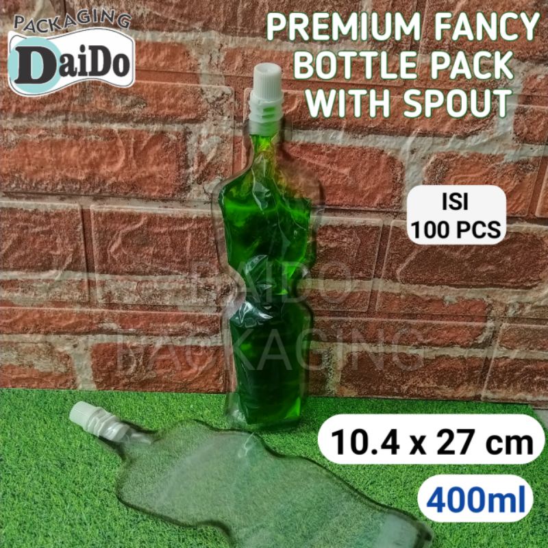 Jual ISI 100 PCS FANCY PACK 400ml BOTOL PLASTIK FLEXIBEL KEMASAN MINUMAN JUS CAIR KPACK | Shopee ...