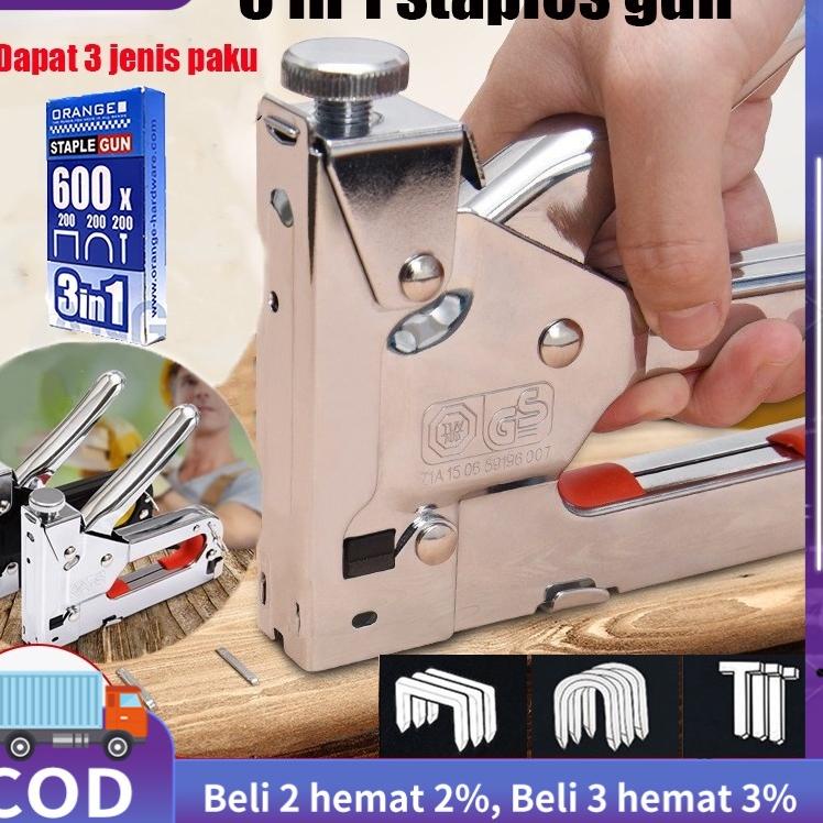 Jual Penjualan Terbanyak.. Staples Gun Tacker Mollar 3 in 1 / Staple ...