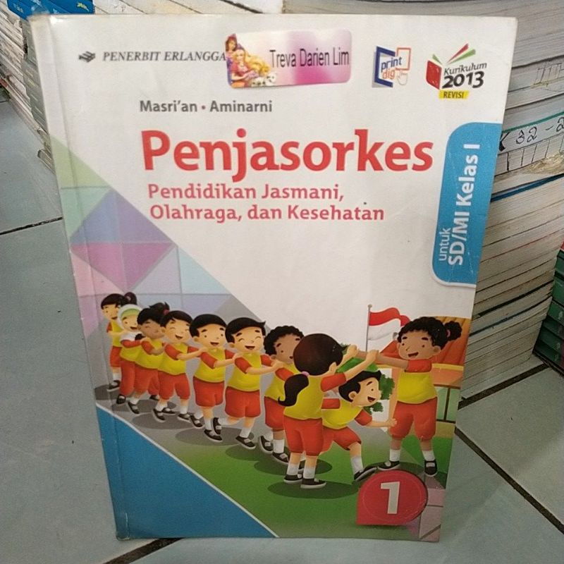 Jual penjasorkes pendidikan jasmani olahraga dan kesehatan untuk SD kelas 1 Erlangga kurikulum ...