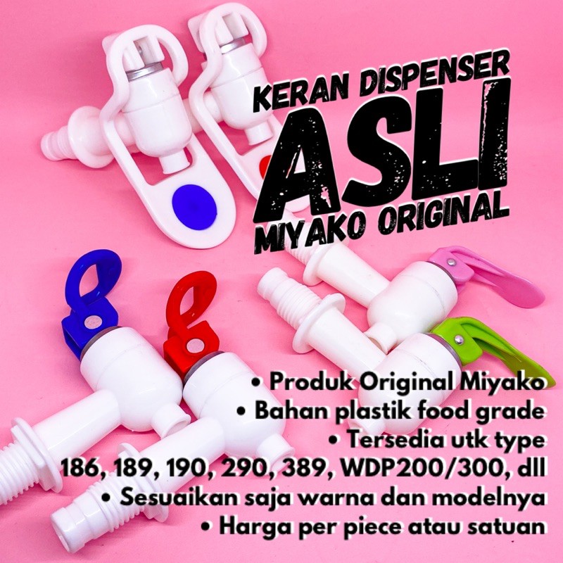 Jual Keran Dispenser Miyako Original Food Grade, kran dispenser untuk ...