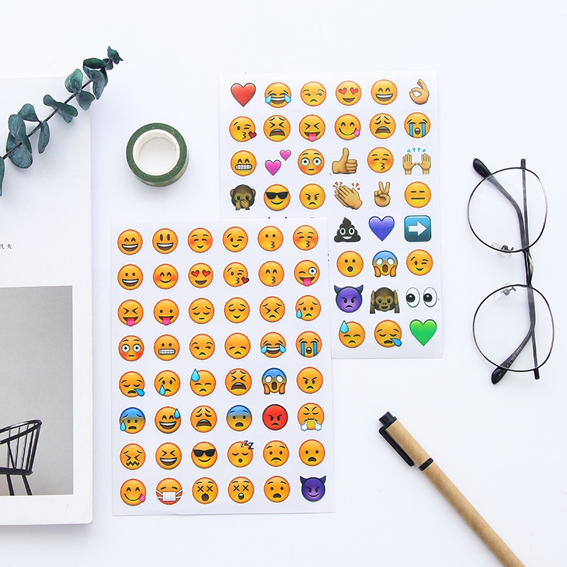 Jual Emoji Deco Stickers / Stiker Dekorasi / Tempelan Buku Surat Label ...