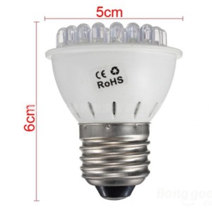 Jual LAMPU TANAMAN HIDROPONIK 38 LED GROW LIGHT PLANT LAMP E27 2,2W ...