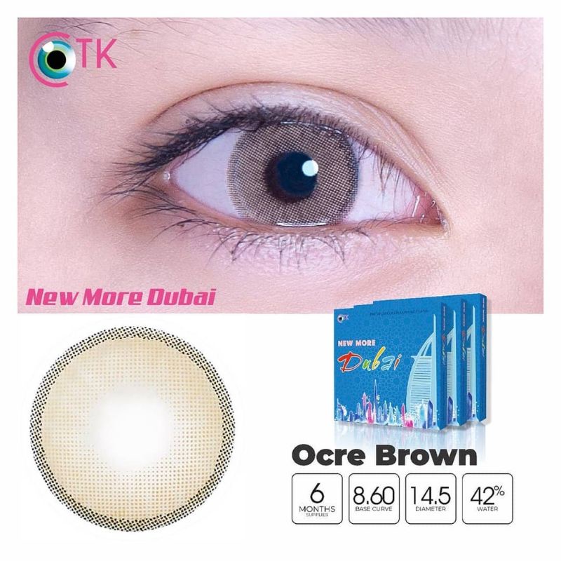 Jual Softlens NEW MORE DUBAI 14.5 MM By CTK / Softlen Soflen | Shopee ...