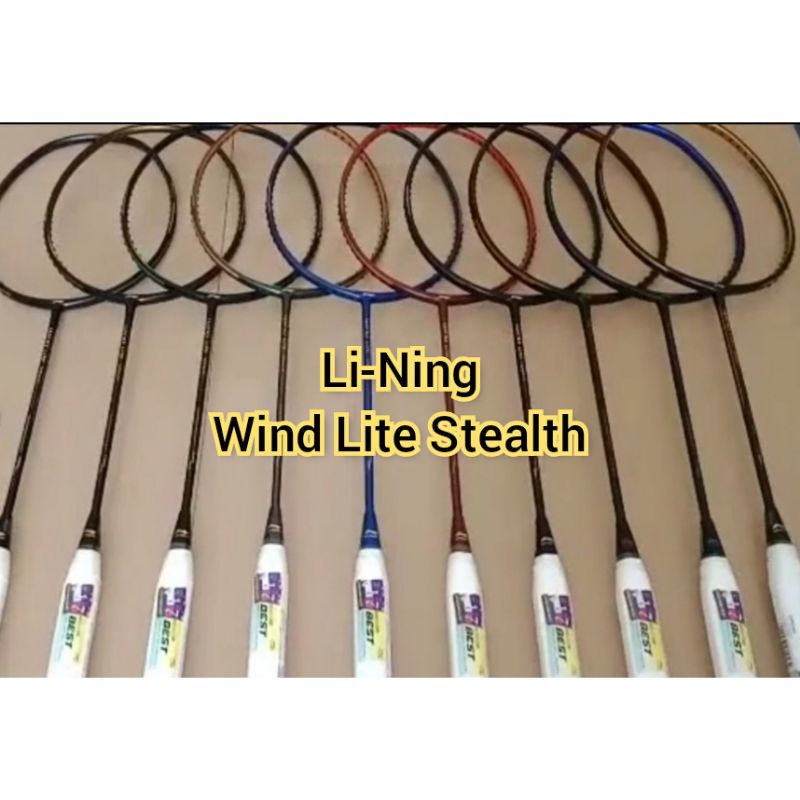 Jual Raket Badminton Li-Ning Wind Lite Stealth ORIGINAL (BONUS : Cover ...