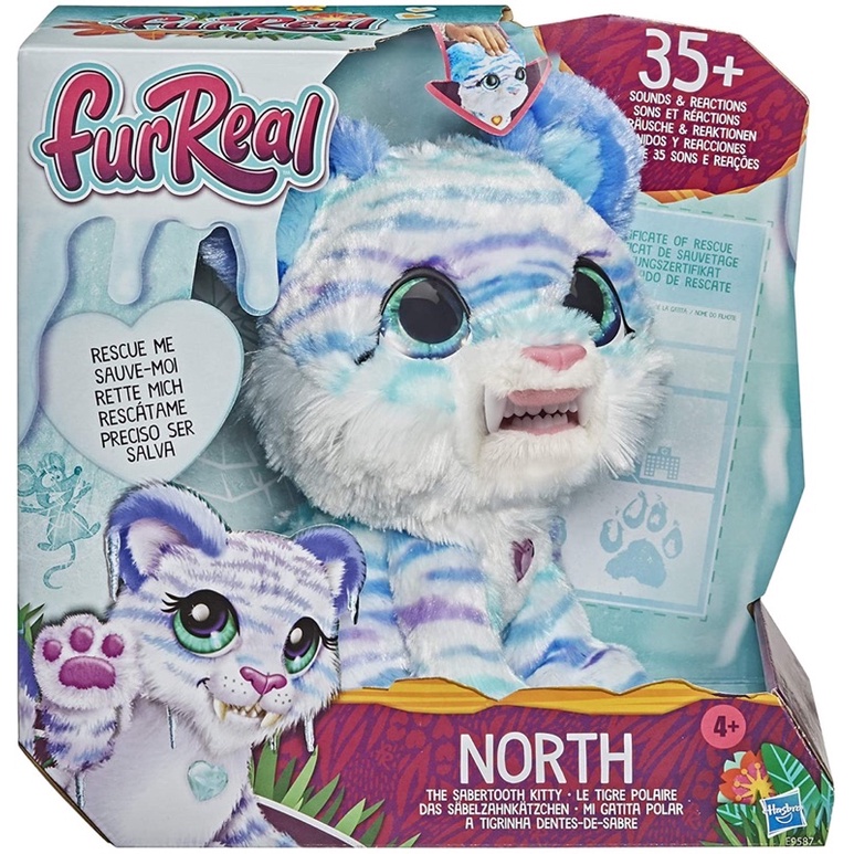Jual FurReal Friends North the Sabretooth Kitty Interactive Pet Toy, 35 ...