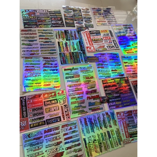 Jual Stiker Pack Banyak Pilihanya / Stiker Racing / Stiker Kata Kata ...