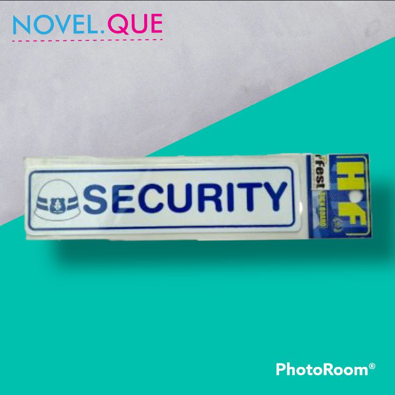 Jual Sign Sticker PVC - SECURITY | Shopee Indonesia