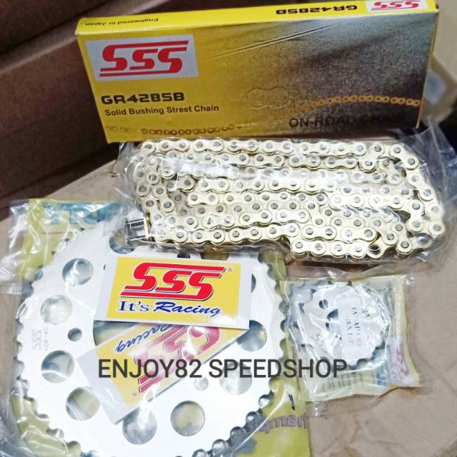 Jual GIR SSS atau GEAR SET SSS ORIGINAL RANTAI 428 SB UKURAN HONDA MEGAPRO CB150 CBR150 TIGER GL ...