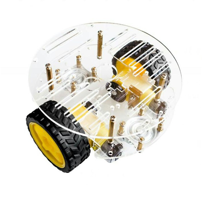 Jual Chasis Mobil Robot 2wd 2 wd Smart Car Chassis For Arduino Bulat ...