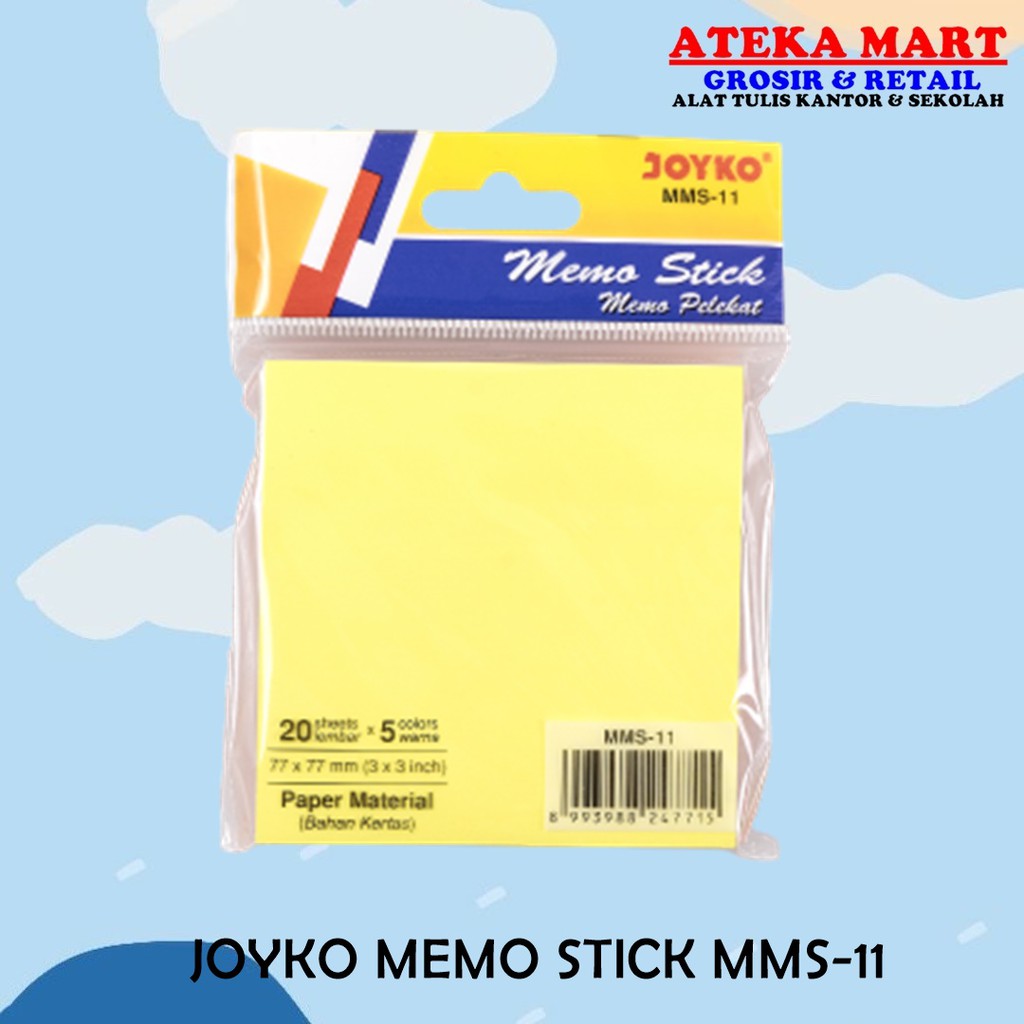 Jual JOYKO MMS-11 MEMO STICK/KERTAS MEMO/MEMO TEMPEL | Shopee Indonesia