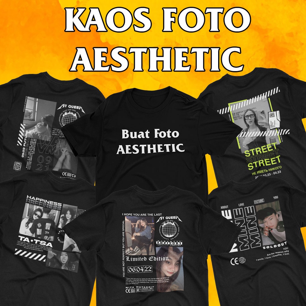 Jual Kaos Custom Streetwear / Aesthetic / BUCIN / MINE Kaos Foto Baju ...