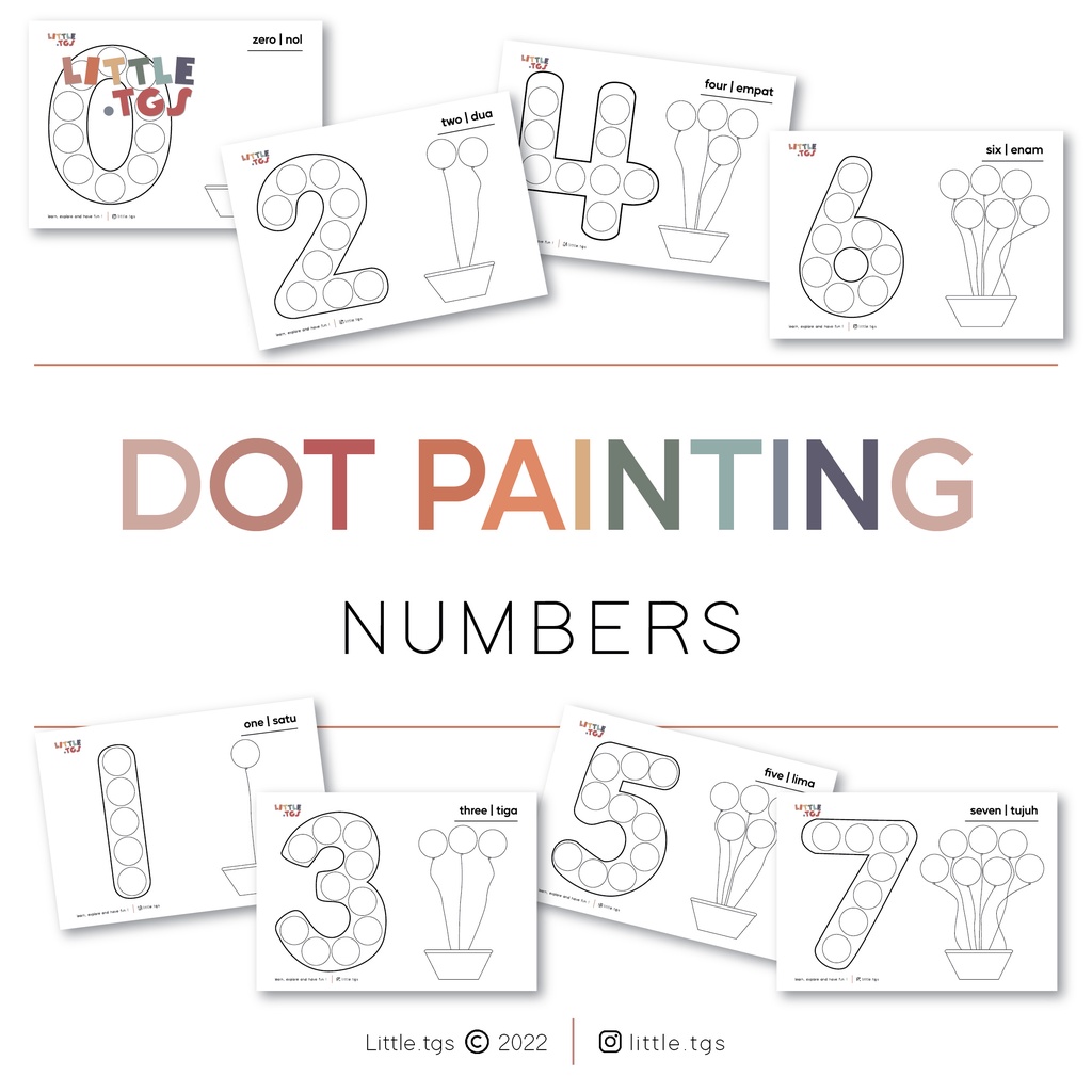 Jual DOT PAINTING (NUMBERS) | Shopee Indonesia