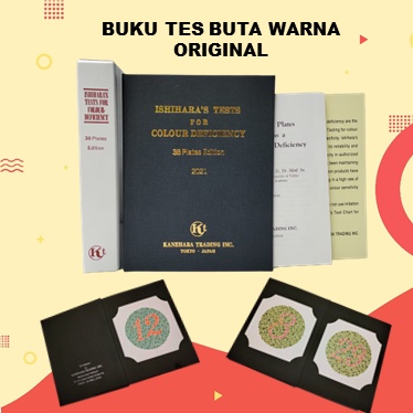 Jual ORIGINAL buku tes buta warna isihara | tes buta warna ishihara 38 ...