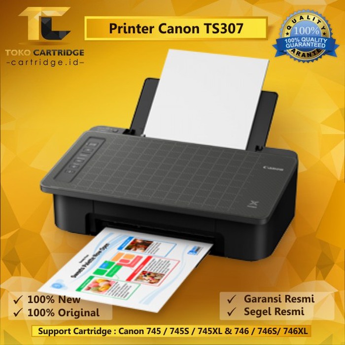 Jual Printer Inkjet Canon PIXMA TS307 TS 307 TS-307 Print Copy Wireless ...