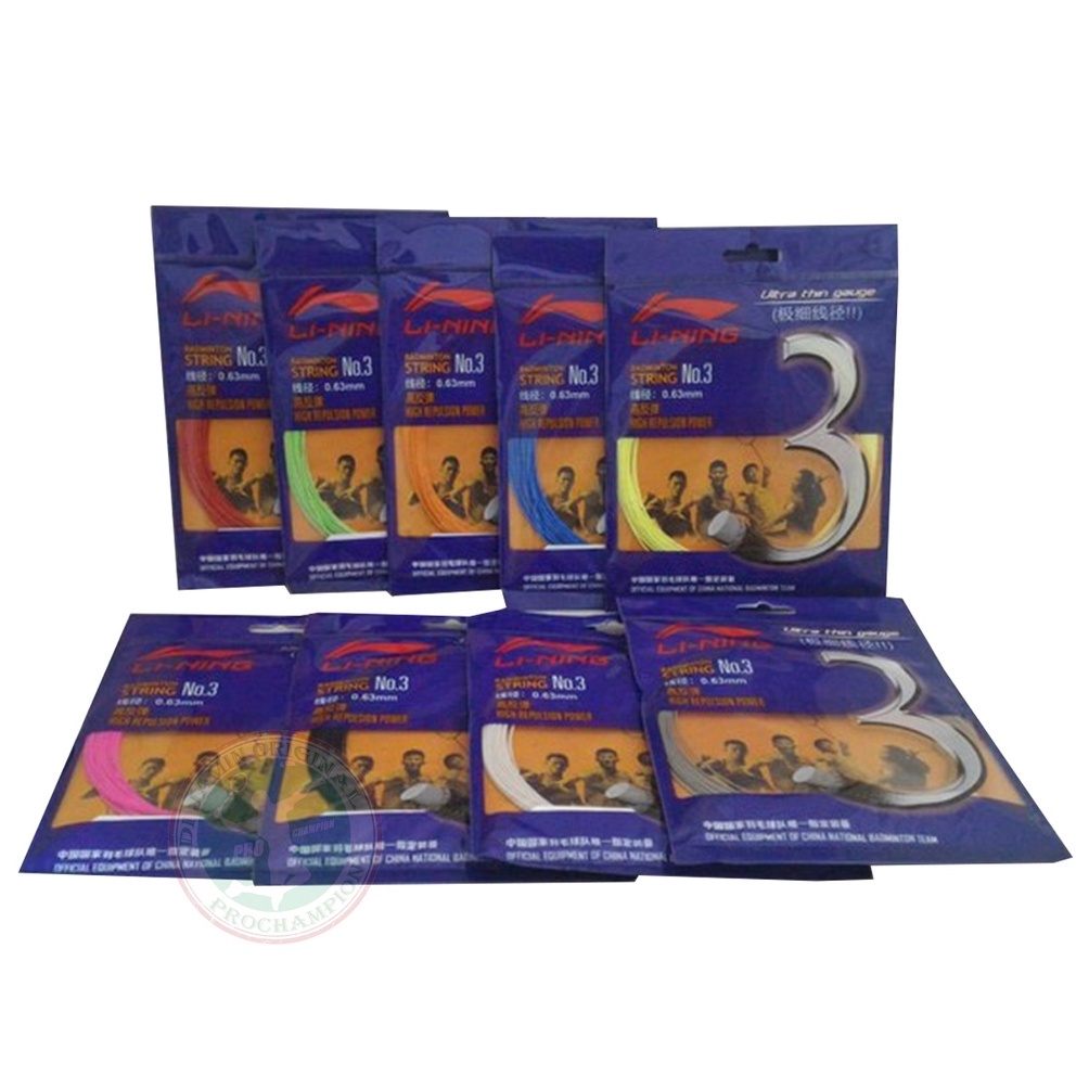 Jual Lining NO 3 Li-ning Senar Badminton Original Orihginal | Shopee ...