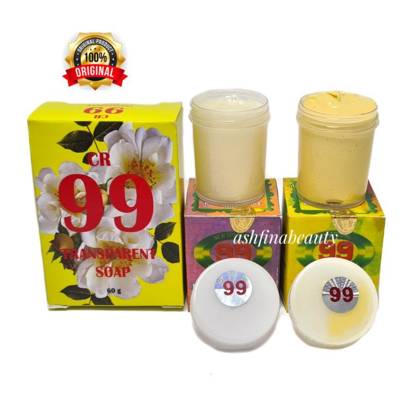 Jual PAKET CREAM 99 ASLI+SABUN 99 TRANSPARANT | Shopee Indonesia