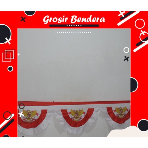 Jual Bendera Background Rempel Garuda (4 meter dan 5 rumbay) | Shopee ...