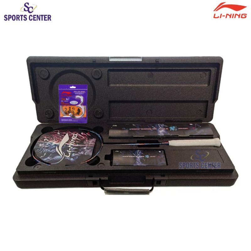 Jual New Box Set Raket Badminton Lining AX Force 90 Dragon Max Vip ...