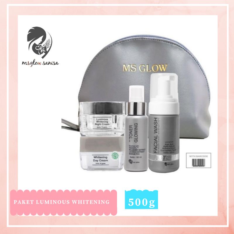 Jual MS GLOW PAKET LUMINOUS WHITENING SERIES ORIGINAL (FREE GIFT ...
