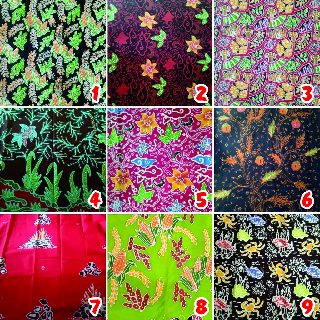Jual (Bisa COD) Batik Tulis Grobogan Pola/Motif Bunga Jagung Padi Kapas ...