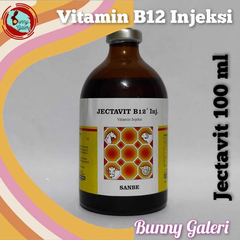 Jual JECTAVIT B12 Injeksi 100 ml, vitamin B12 injeksi untuk pembentukan ...