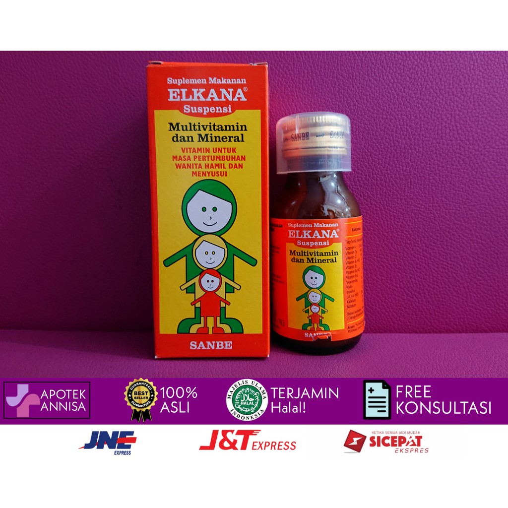 Jual Elkana Syrup Multivitamin 60 ml | Shopee Indonesia
