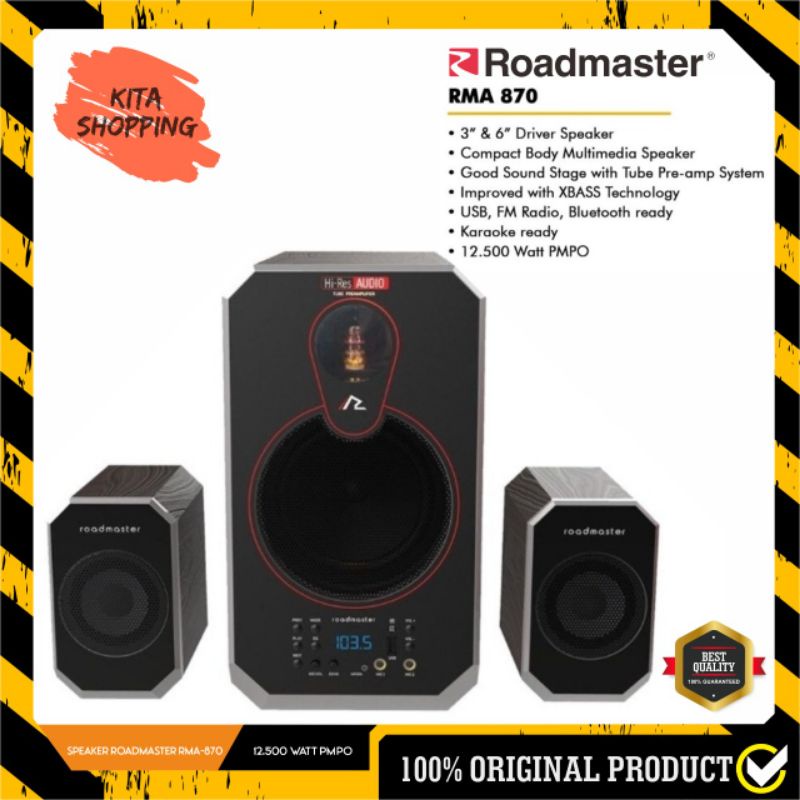 Jual Multimedia Speaker Roadmaster RMA-870 | Bluetooth usb fm radio ...