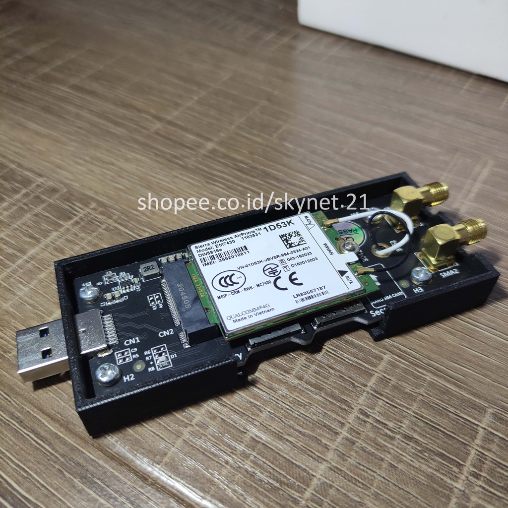 Jual Modem Rakitan Sierra EM7430 CAT 6 4G+ Support 2CA Siap Pakai ...