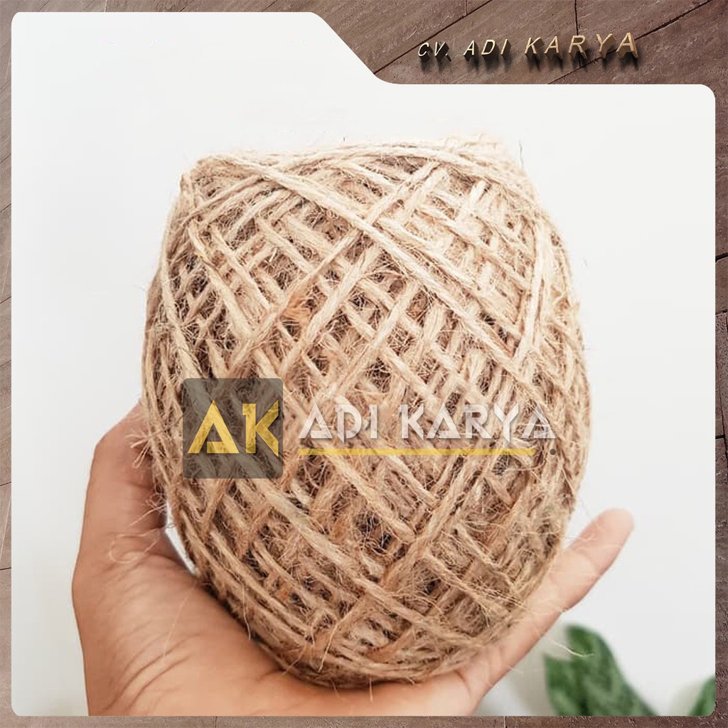 Jual Tali Goni 2 Ply Size 1.5 mm 225 m / 250 gr Tali Rami Meteran Jute ...