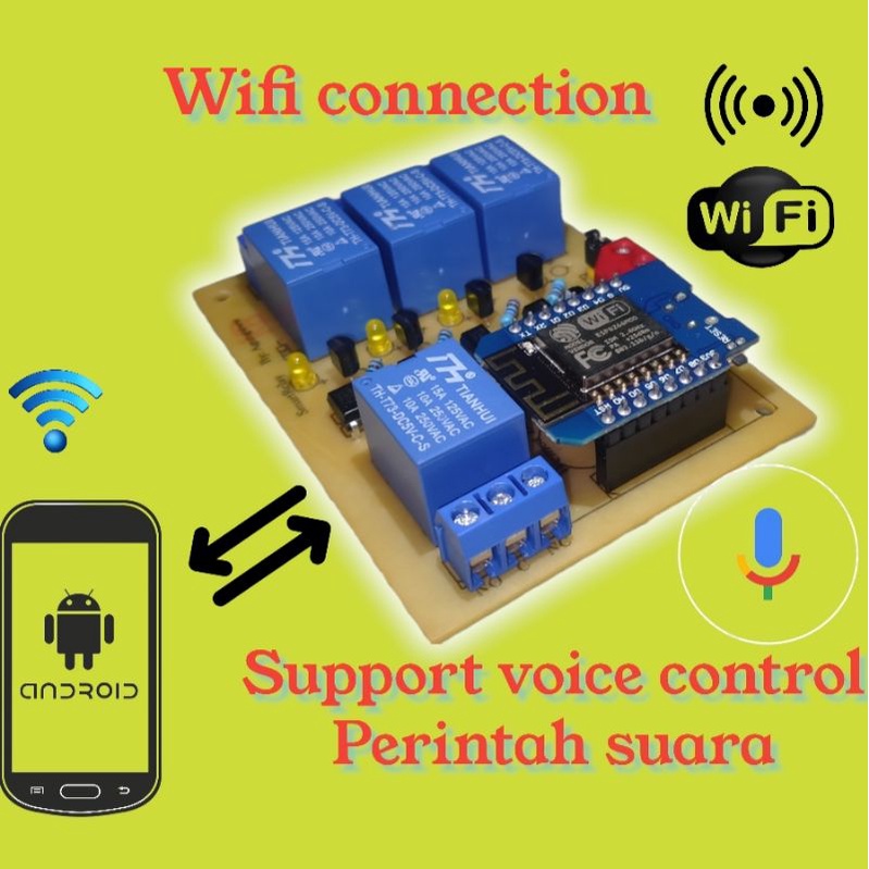 Jual Saklar android 4chanels/saklar wireless /relay wireless smarthome ...