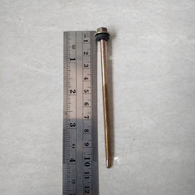Jual Skrup Roofing / Sekrup Rufing / Skrup Baja Ringan (10cm) | Shopee ...
