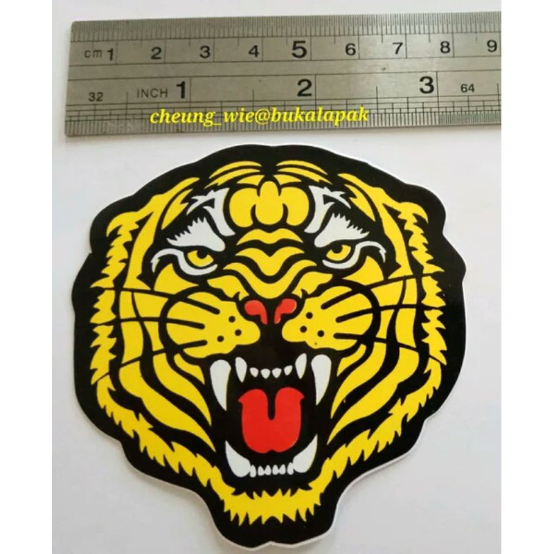 Jual Sticker Harimau Tiger Kuning 8cm satuan | Shopee Indonesia