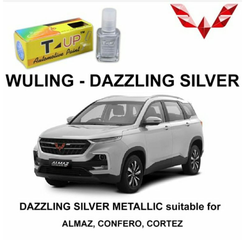 Jual T-UP CAT OLES WULING DAZZLING SILVER CONTOH CAT DAZZLING SILVER ...