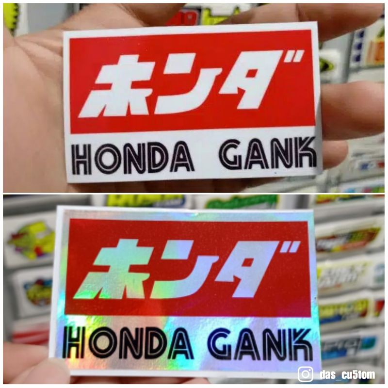 Jual sticker printing honda gank sticker motor sticker helm herex ...