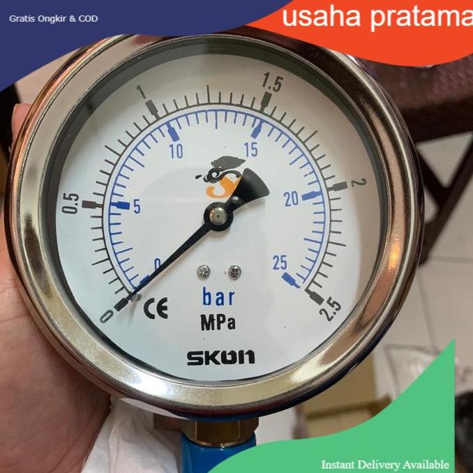 Jual Pressure gauge raket stainless kuningan 4" inch 35 mpa SKON usahaprat44 dijamin | Shopee ...