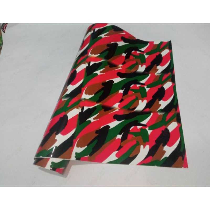 Jual Stiker Loreng Laskar Merah putih 100x50 | Shopee Indonesia