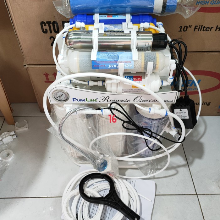 Jual Mesin ro 500gpd bio mineral 12 step+UV+alkaline+Hexagonal | Shopee ...