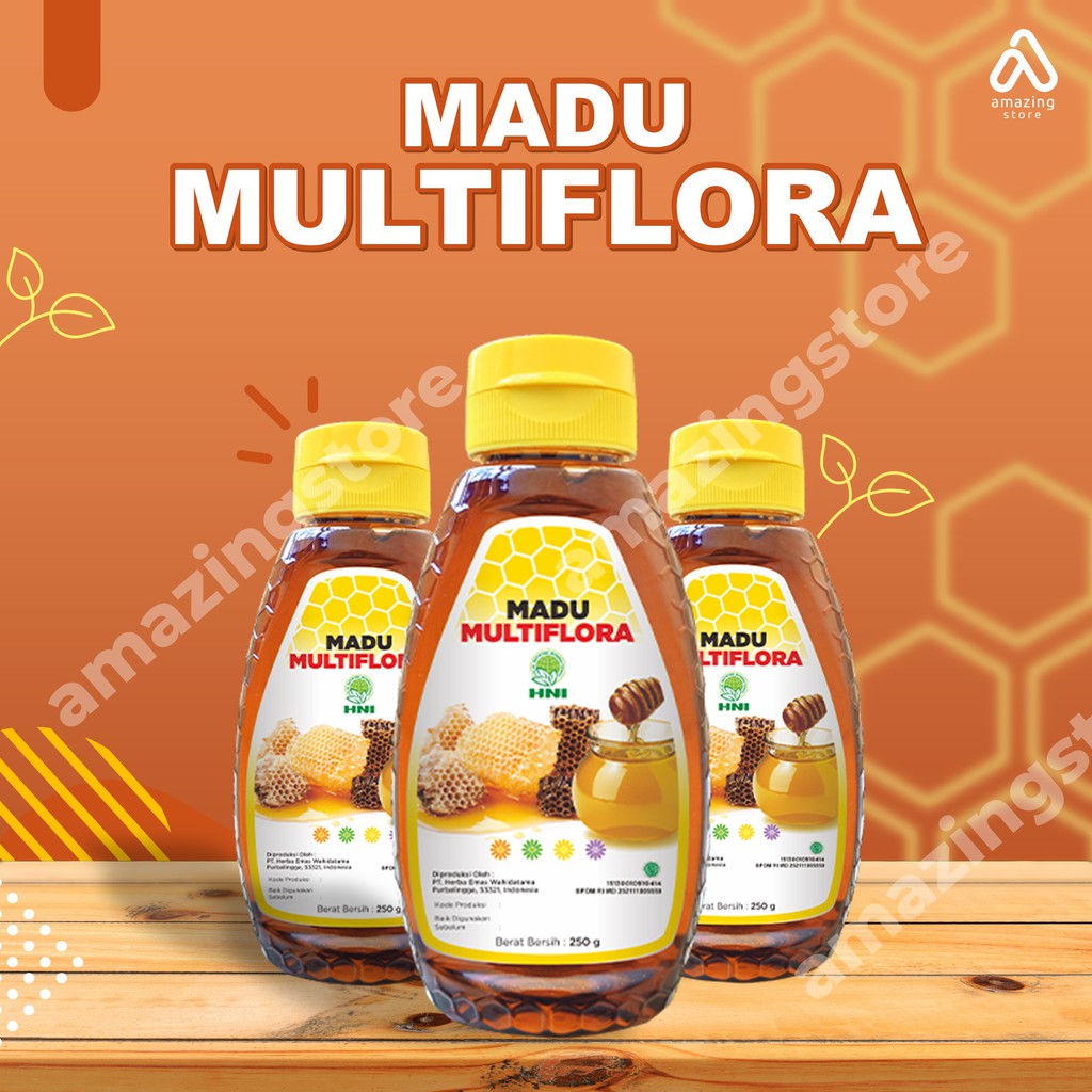 Jual MADU ASLI MULTIFLORA HNI HPAI / MADU ALAMI / MADU UNGGUL APIS ...