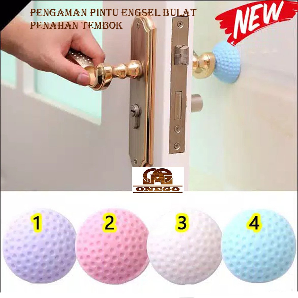 Jual PENGAMAN PINTU ENGSEL BULAT PENAHAN TEMBOK | Shopee Indonesia