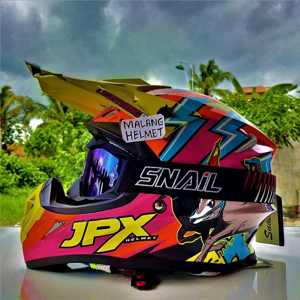Jual Helm Cross JPX X27 Lightning Bull ORIGINAL | Shopee Indonesia