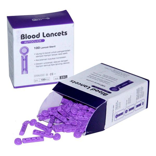 Jual Jarum Blood Lancets 33G OneMed box isi 100pcs | Shopee Indonesia