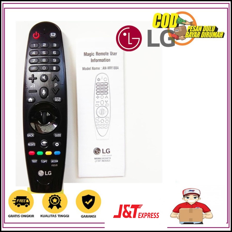 Jual MAGIC REMOTE TV LED/SMART TV LG AN-MR18BA ORI/ORIGINAL | Shopee ...