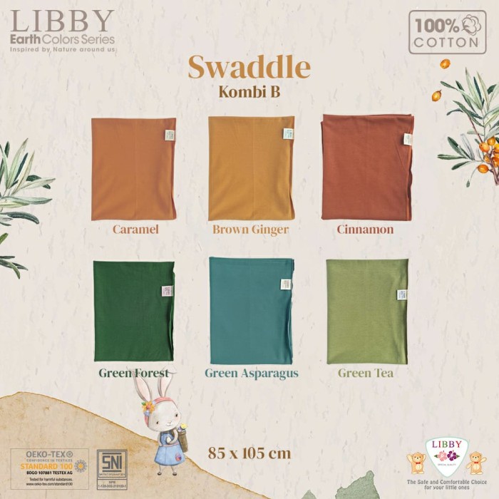 Jual Libby Bedong Bayi Cotton Earth Color Series | Shopee Indonesia