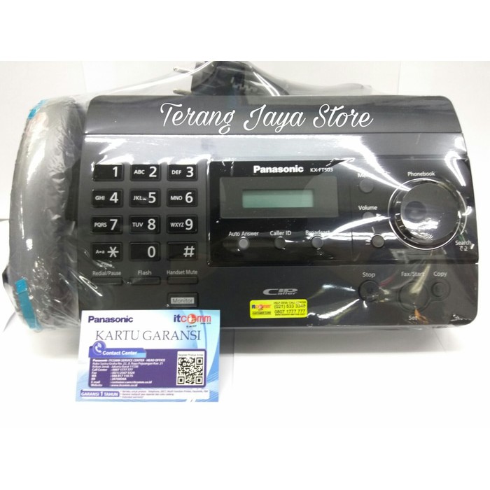 Jual Mesin Fax Panasonic KX-FT503 (Hitam) Mesin Fax Thermal | Shopee Indonesia