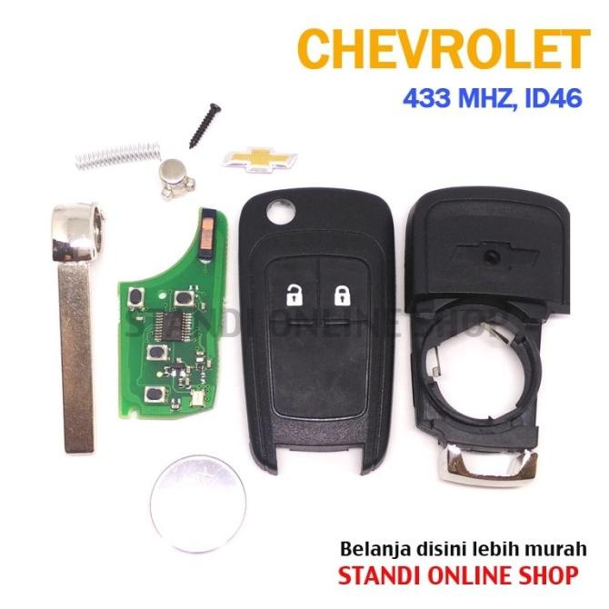 Jual Remote Kunci Chip Transponder Remote PCB Chevrolet 2 Tombol ...
