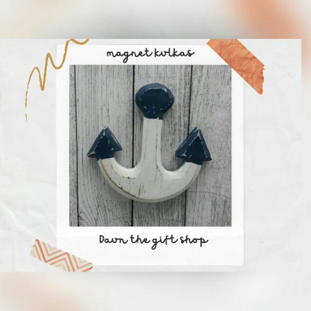 Jual Magnet Kayu Jangkar Kapal | Magnet Kulkas | Shopee Indonesia