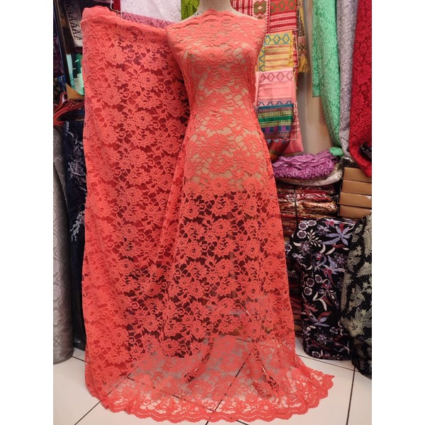 Jual Brokat Bunga Timbul Meteran | Shopee Indonesia