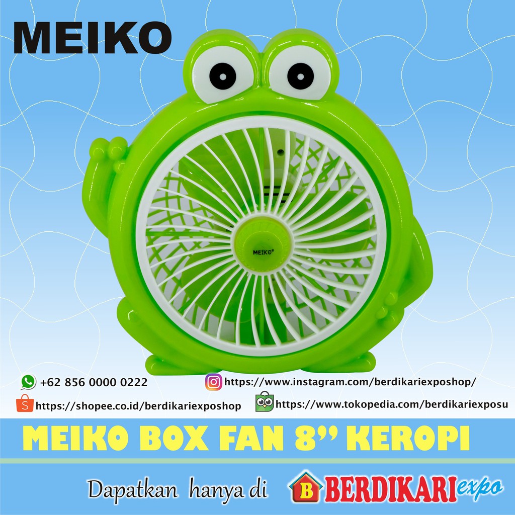Jual MEIKO BOX FAN 8" KEROPI MK-6 | Shopee Indonesia