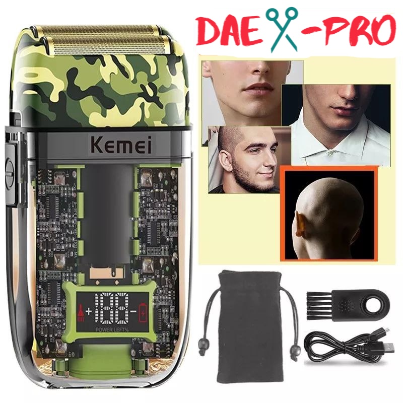 Jual KEMEI TX7 ARMY SERIES Shaver Kemei KM-TX7 profesional transparant / shaver kemei KM-TX7 ...